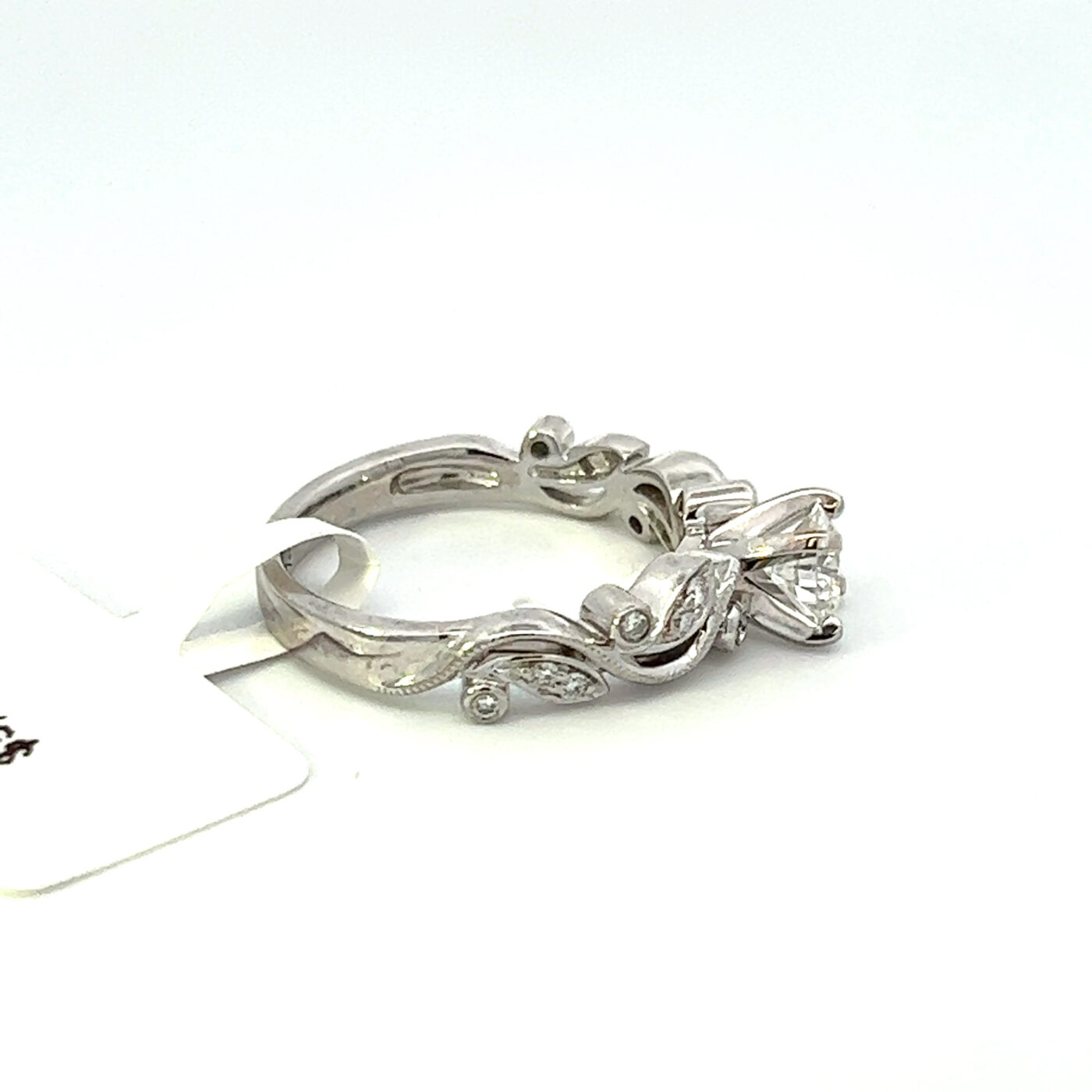 Scroll Vine Round Diamond Ring | Elliott’s Jewelers